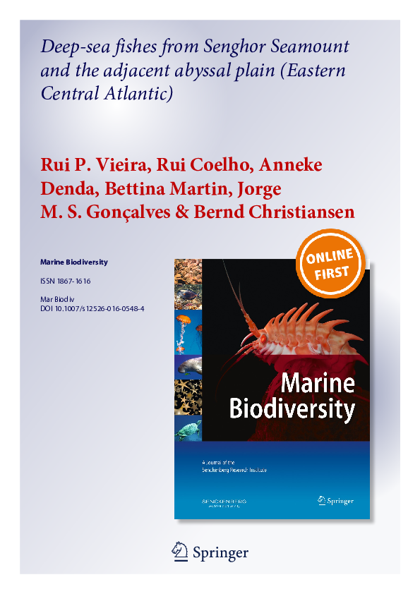 (PDF) Deep-sea fishes from Senghor Seamount and the adjacent abyssal ...