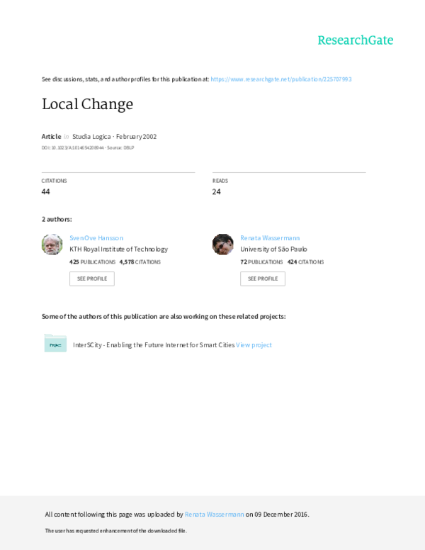 (PDF) Local change