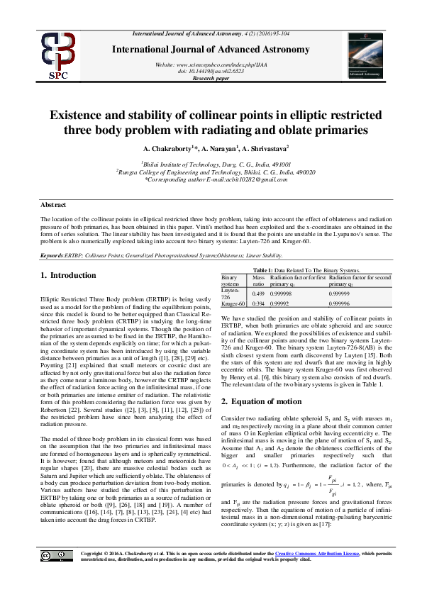 (PDF) Positions and Stability of Libration Points in the Circular ...