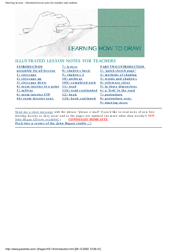 Pdf Drawing Lessons Illustrated Lesson Notes For Teachers And