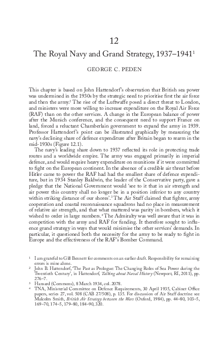 (PDF) Royal Navy and grand strategy, 1937-1941