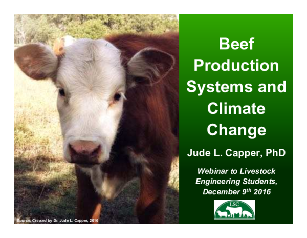 (PDF) Beef Production Systems and Climate Change