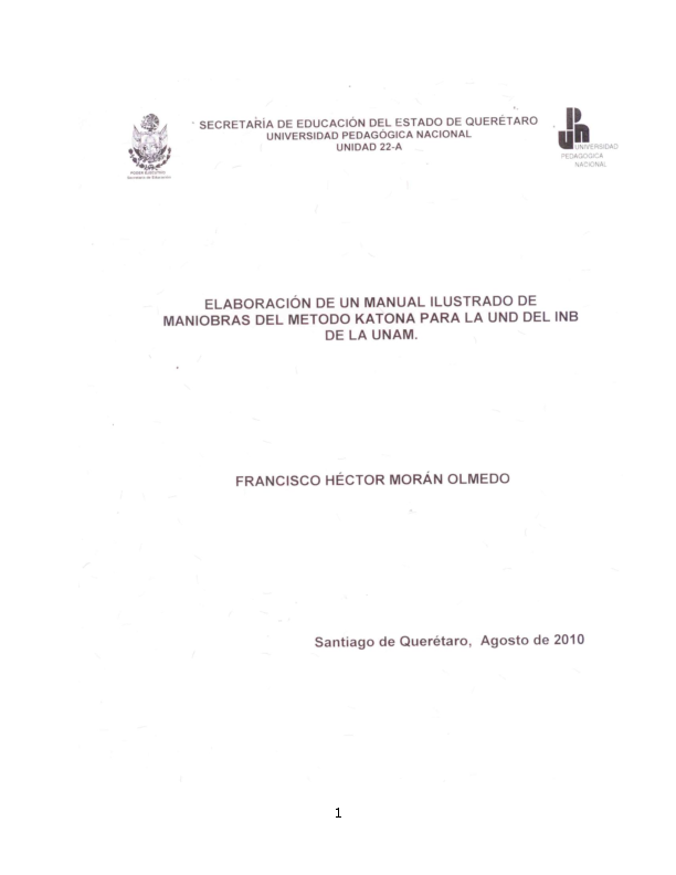 (PDF) Elaboración de un manual ilustrado de maniobras del método Katona