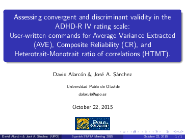 (PDF) Convergent validity with average variance extracted