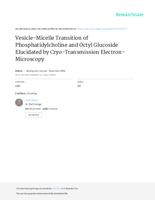 (PDF) Direct imaging of surfactant micelles, vesicles, discs, and ripple phase structures by ...