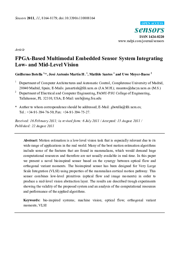 (PDF) FPGA-based multimodal embedded sensor system integrating low-and ...