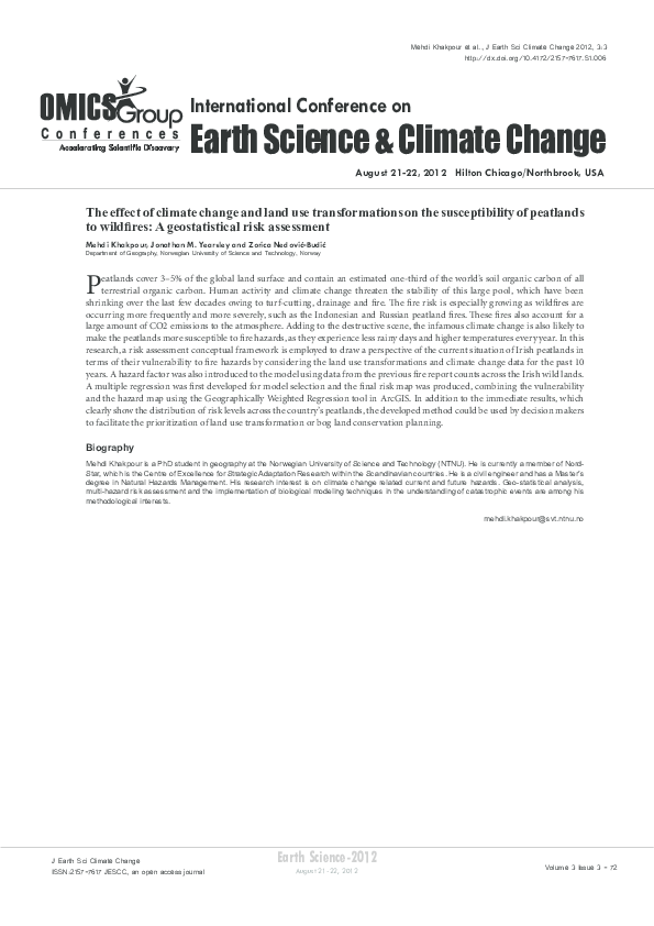 (PDF) Earth Science & Climate Change
