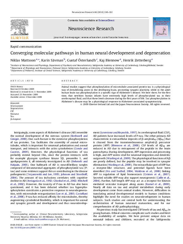 (PDF) Converging molecular pathways in human neural development and ...