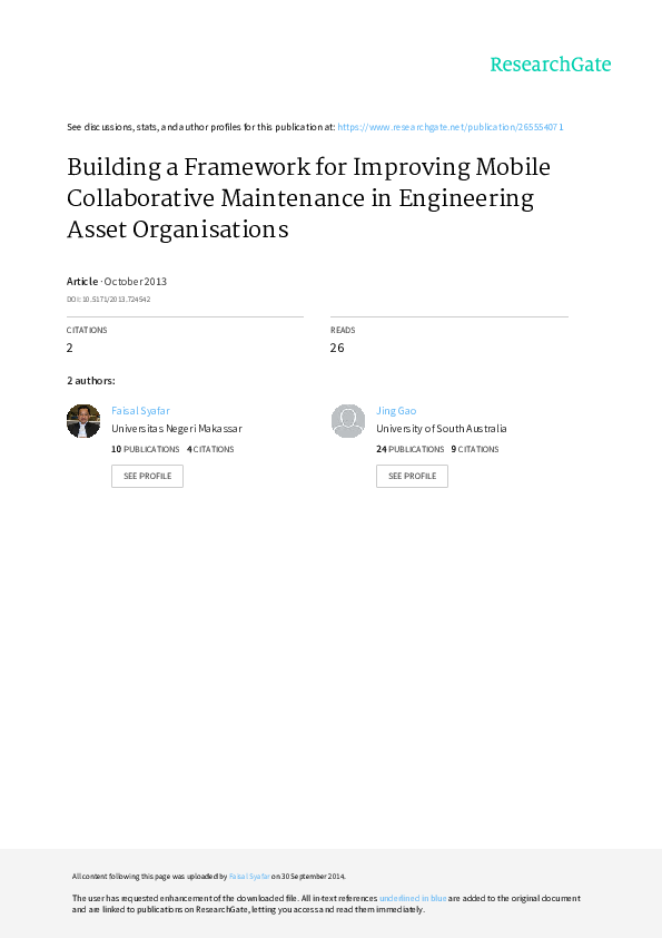 (PDF) The Success Implementation Factors for Mobile Collaboration ...