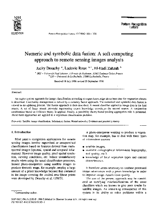 (PDF) Numeric and symbolic data fusion: A soft computing approach to ...