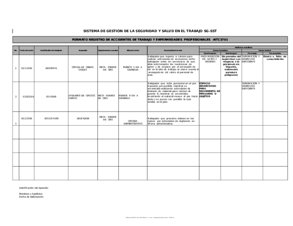 (XLS) Copia de formato evidencia producto guia | julieth lopez ...