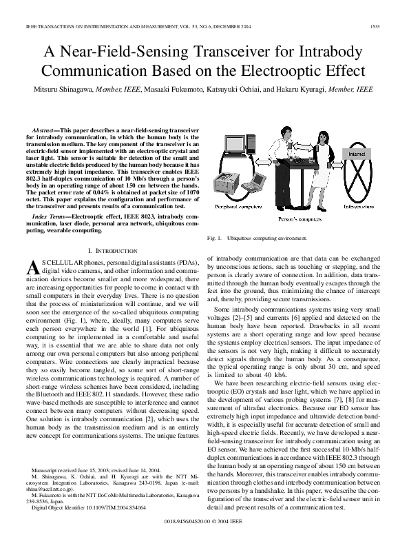 (PDF) A near-field-sensing transceiver for intrabody communication ...
