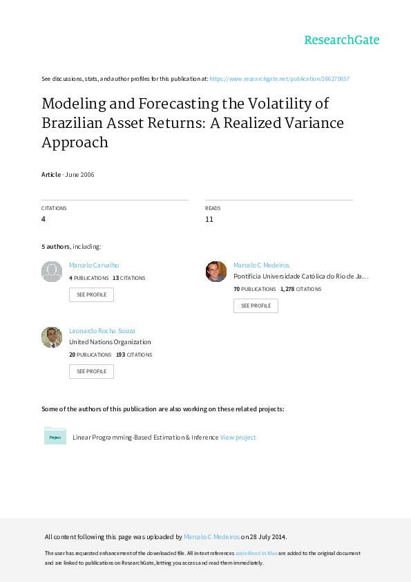 (PDF) Monetary Policy During Brazil's Real Plan: Estimating the Central ...