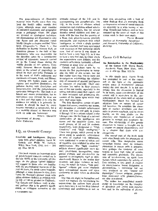 (PDF) Creativity and intelligence: Explorations with gifted students