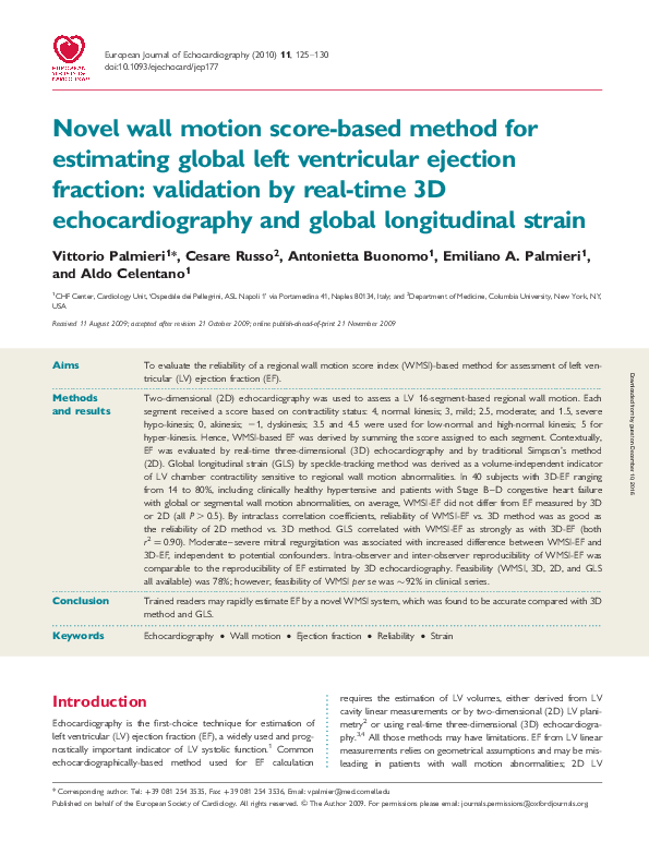 (PDF) Novel wall motion score-based method for estimating global left ...