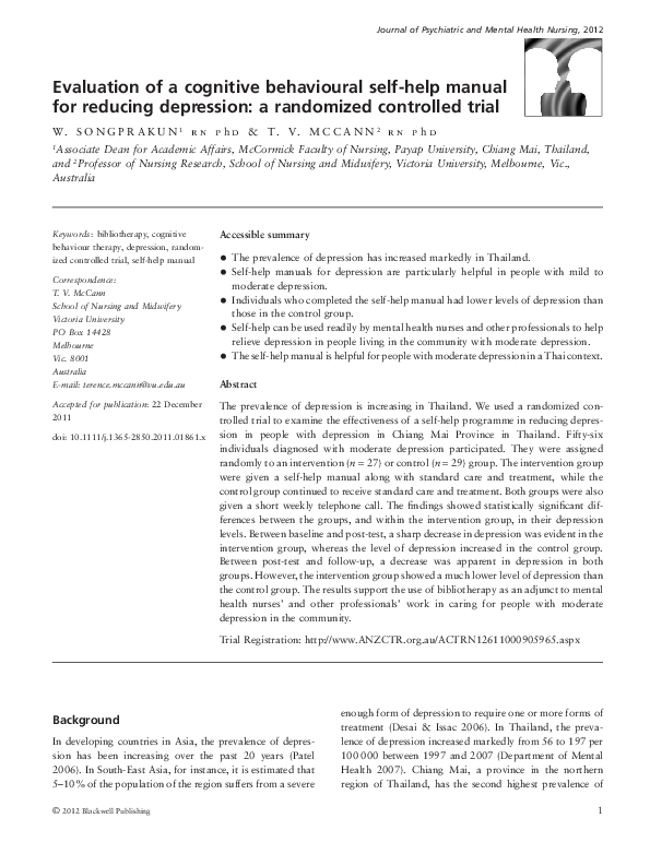 (PDF) Effectiveness of guided self-help in decreasing expressed emotion ...