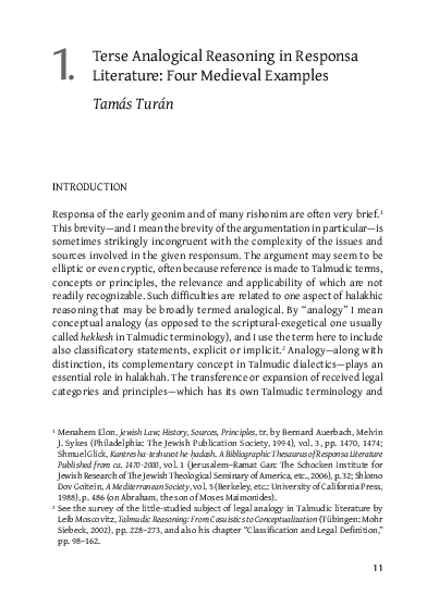 (PDF) Terse Analogical Reasoning in Responsa Literature: Four Medieval ...
