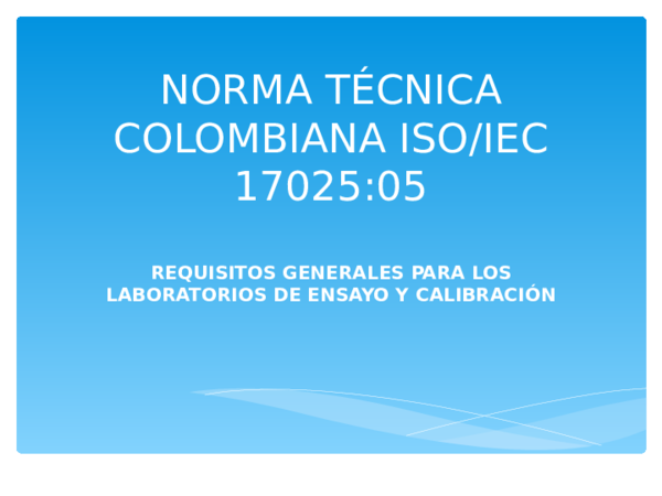(PPT) NORMA TÉCNICA COLOMBIANA ISO