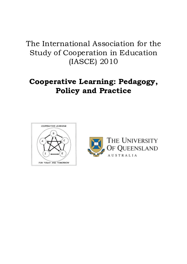 (PDF) Cooperative learning: Pedagogy, policy and practice