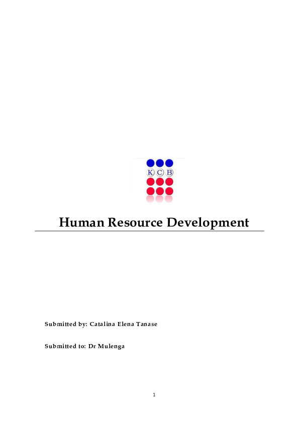 (PDF) Human Resource Development
