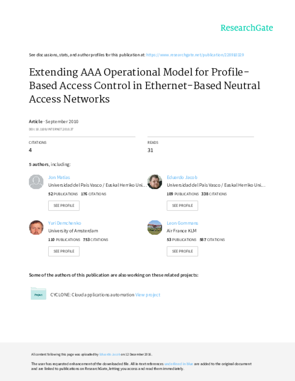 (PDF) Extending AAA operational model for profile-based access control ...