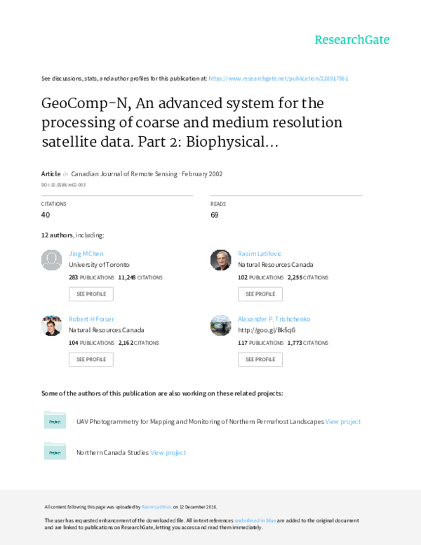(PDF) GeoComp-n, an advanced system for the processing of coarse and ...