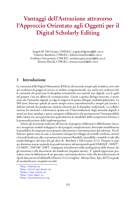 (PDF) Vantaggi dell'Astrazione attraverso l'Approccio Orientato agli ...