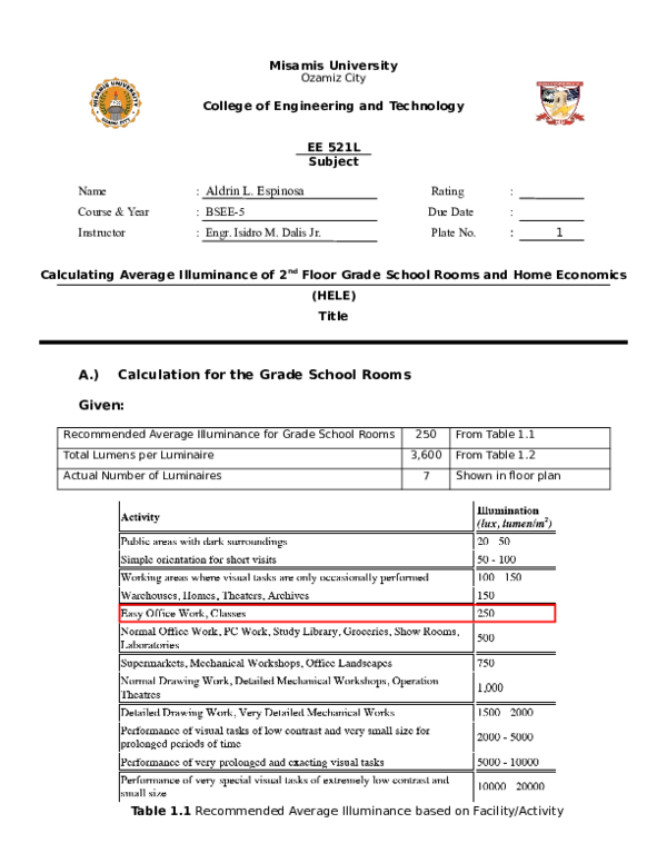 (DOC) Illumination final | Aldrin Espinosa - Academia.edu