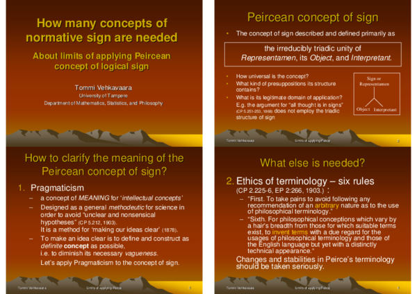 (PDF) How many concepts of normative sign are needed - Limits of ...