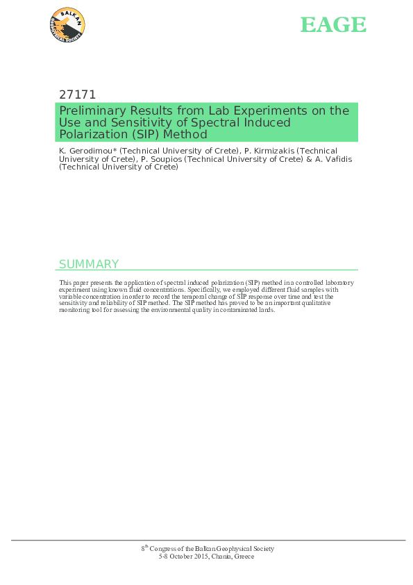 (PDF) SIP Method Sensitivity in Lab Experiments