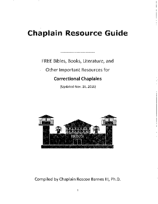 (PDF) Chaplain Resource Guide