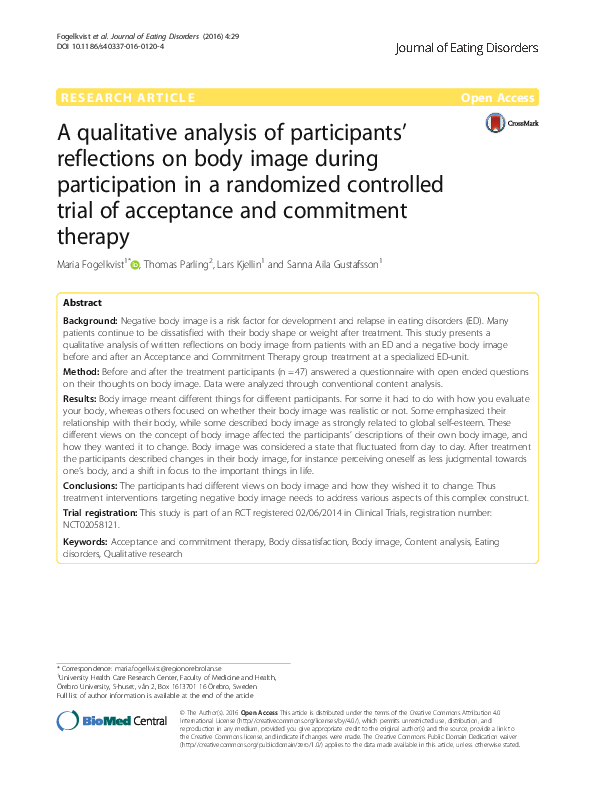 (PDF) Assessment of body image flexibility: The Body Image-Acceptance ...