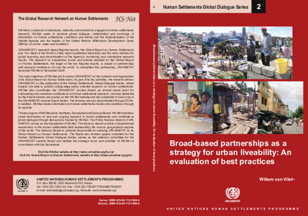 (PDF) Broad-based partnerships as a strategy for urban liveability: An ...