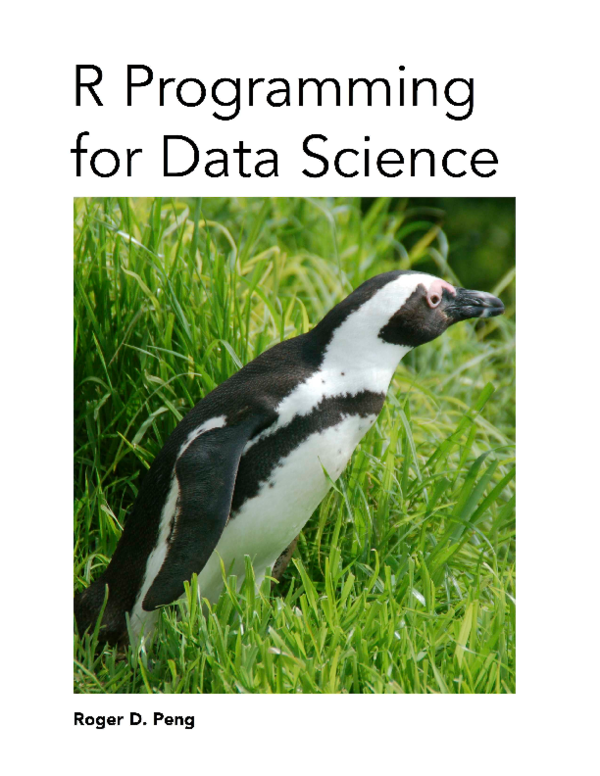 Pdf Rprogramming For Data Science