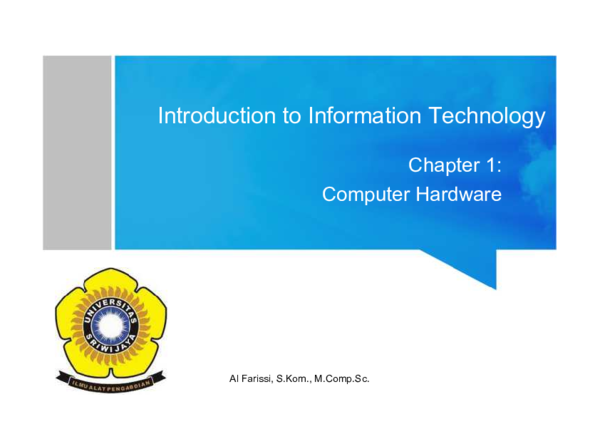 (PDF) Introduction to Information Technology