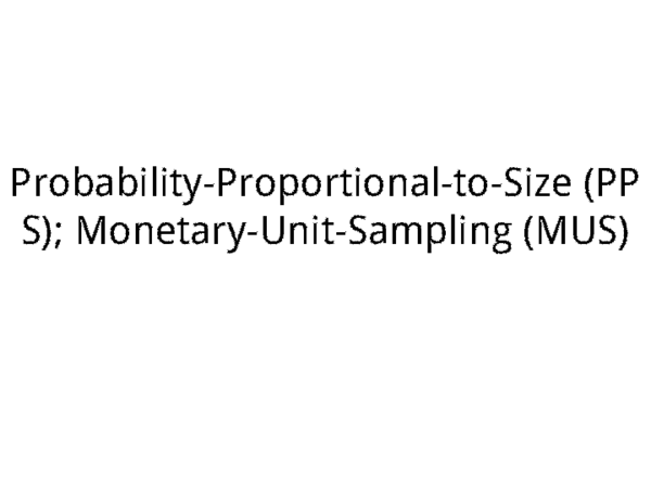 (PPT) MUS Sampling
