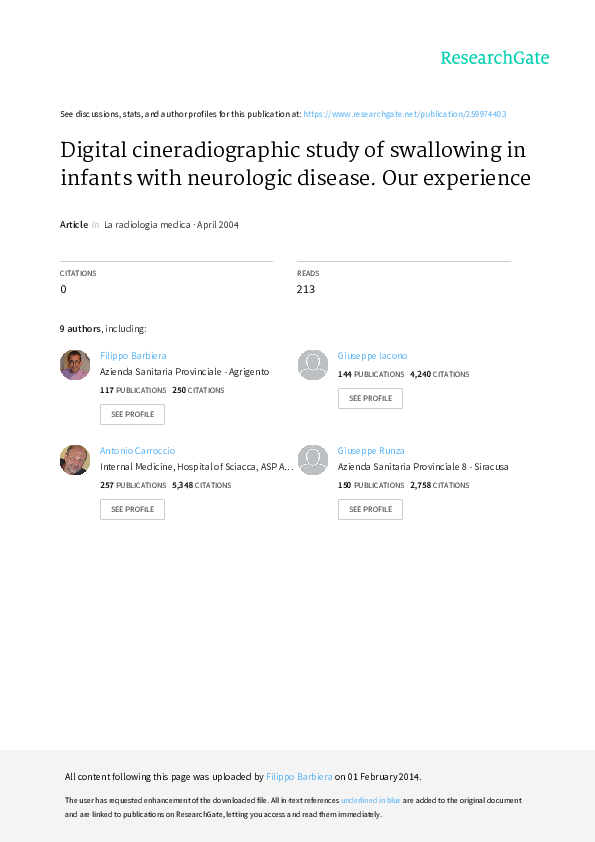 (PDF) Digital Cineradiographic Study of Swallowing with a C-arm Remote ...