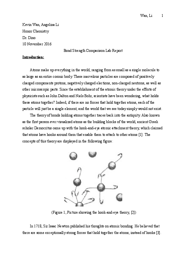 (DOC) Ionic and Covalent Bond Strength Comparison (Experiment)