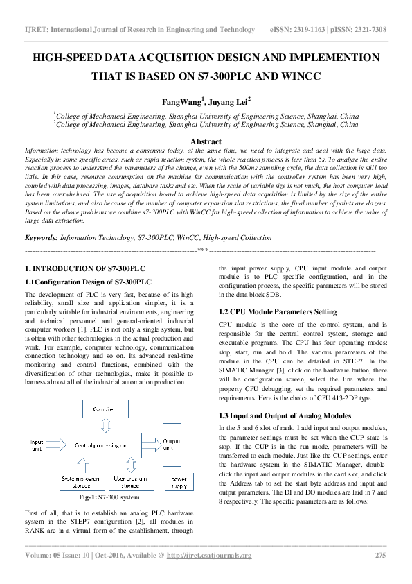 (PDF) HIGH-SPEED DATA ACQUISITION DESIGN AND IMPLEMENTION THAT IS BASED ...