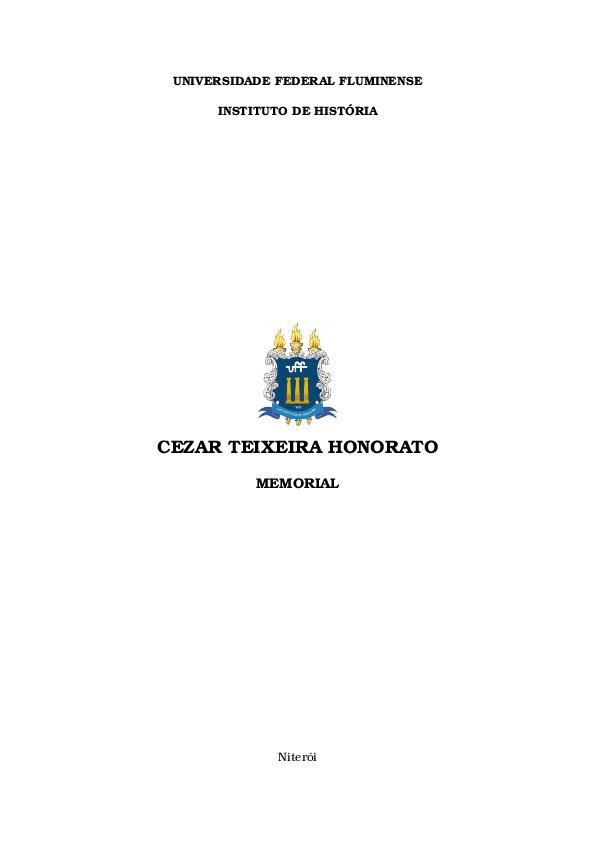 Doc Memorial De Defesa De Professor Titular