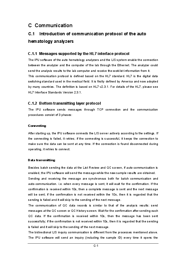 (PDF) BC-5380 LIS Protocol