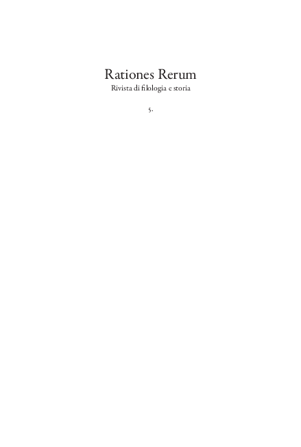 (PDF) A proposito di una nuova edizione dell'Appendix Probi ...