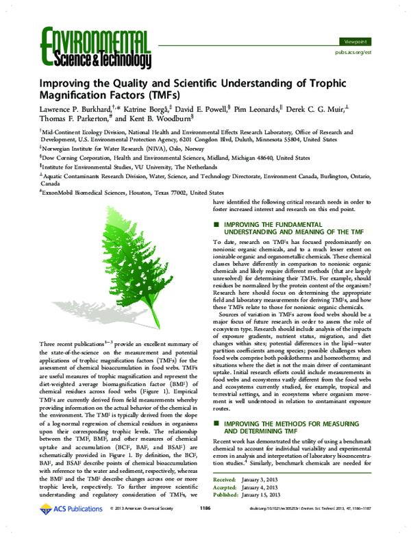 (PDF) Improving the Quality and Scientific Understanding of Trophic ...