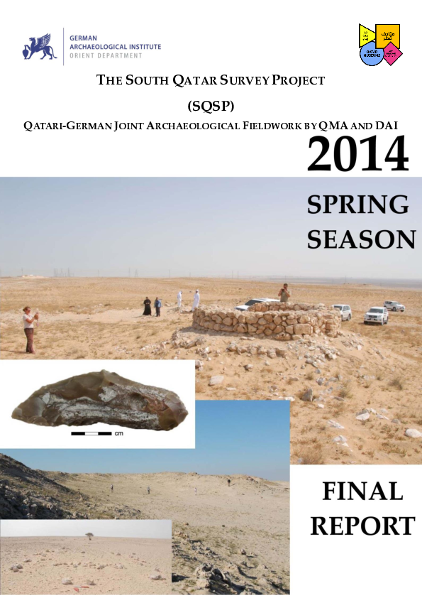 (PDF) 2014 THE SOUTH QATAR SURVEY PROJECT (SQSP) QATARI-GERMAN JOINT ...
