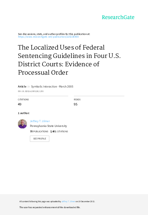 (PDF) A Review of Federal Sentencing Treatises and Periodicals ...