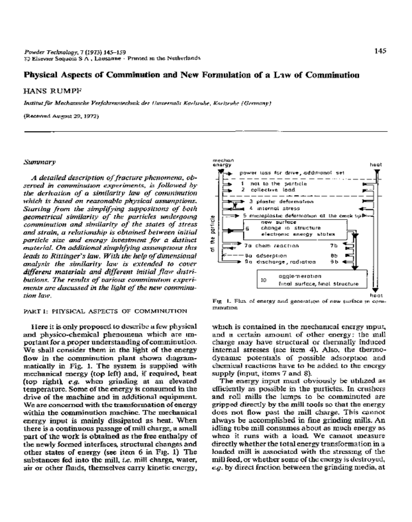 (PDF) Physical aspects of comminution and new formulation of a law of comminution
