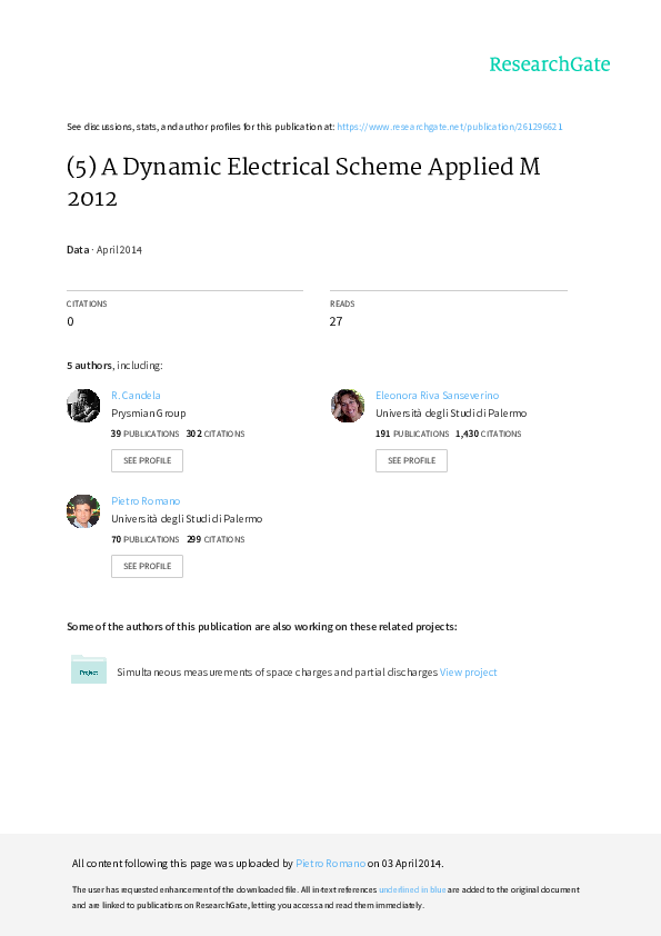 (PDF) (5) A Dynamic Electrical Scheme Applied M 2012