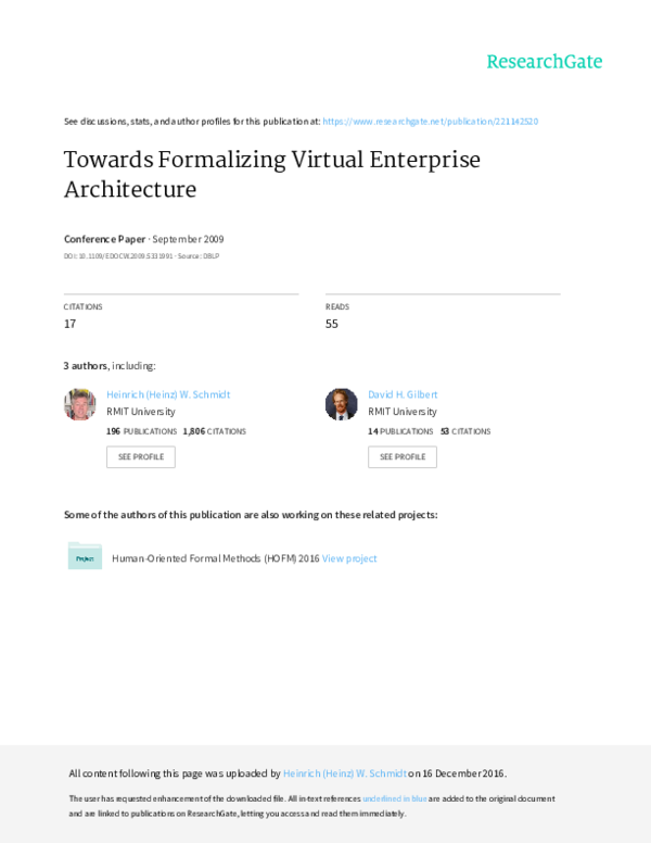 (PDF) Federal Enterprise Architecture Framework | Jhon Fredy Ramirez Ro ...