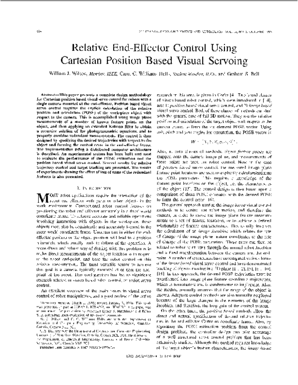 (PDF) Relative end-effector control using Cartesian position based ...