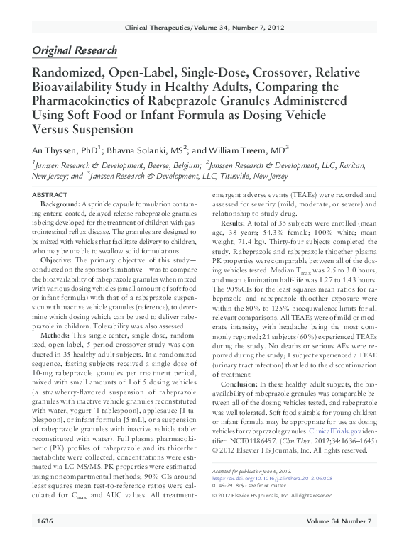 (PDF) Randomized, Open-Label, Single-Dose, Crossover, Relative ...